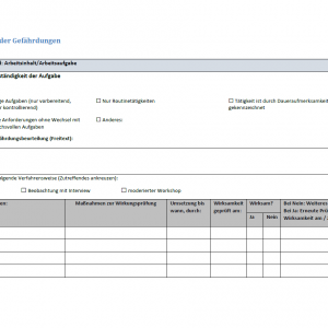 Gefährdungsbeurteilung psychische Belastung - Muster - WEKA