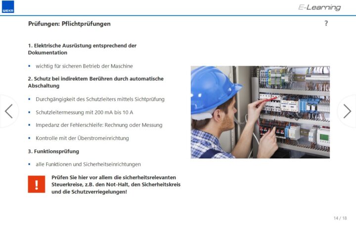 Prüfen von Maschinen nach DIN EN 60204-1 (VDE 0113-1)