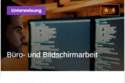 Ergonomie am Bildschirmarbeitsplatz